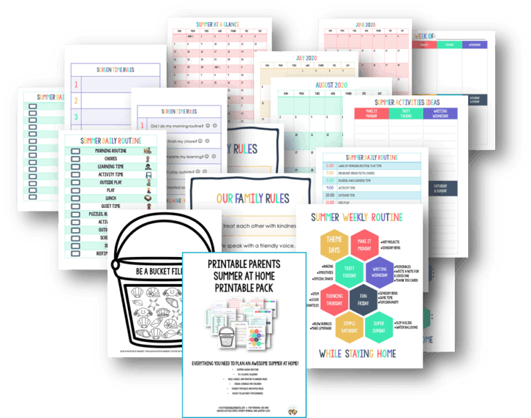 Summer Camp at Home (10 Weeks of Summer Fun) - Printable Parents