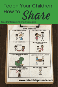 How to Teach Your Children to Share - free printable - Printable Parents