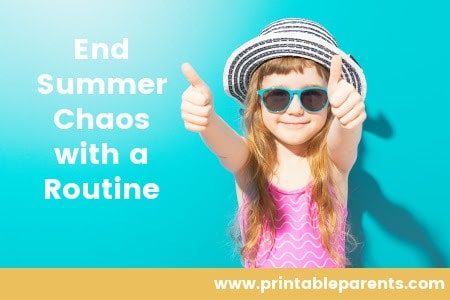 Routine Charts for Children - Printable Parents