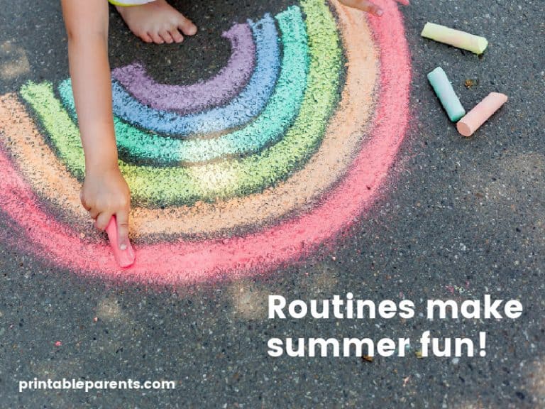 How to Create a Summer Routine for Kids - Printable Parents