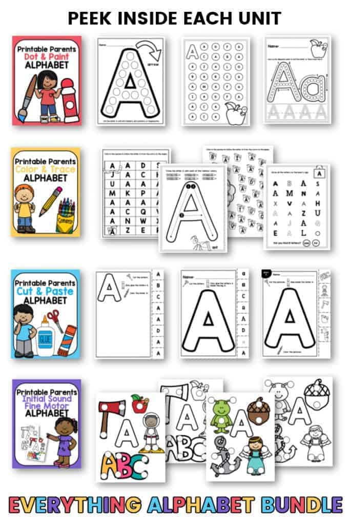 Everything Alphabet Bundle - Printable Parents