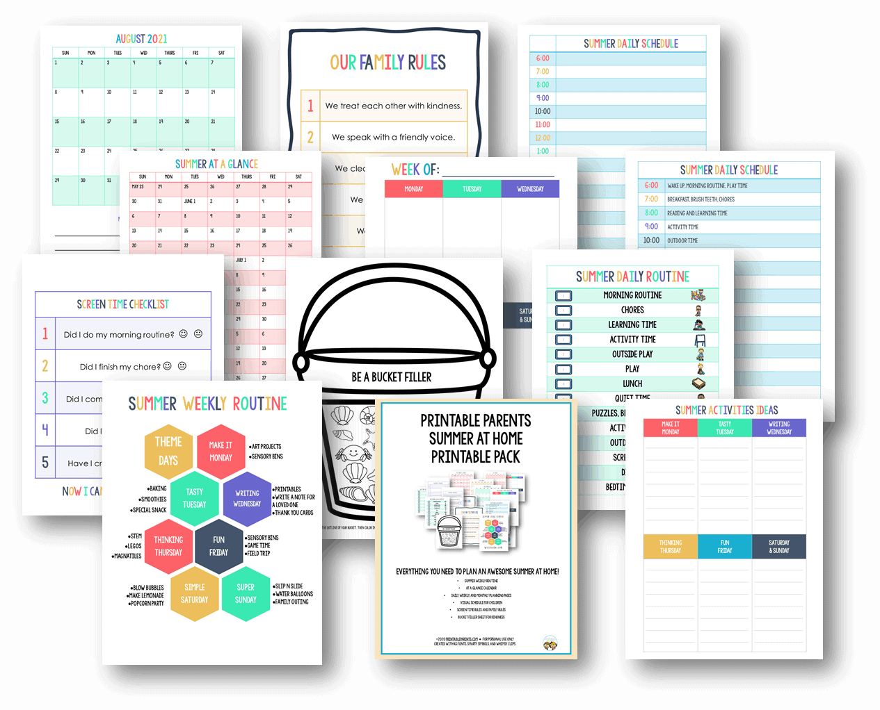 Manage Screen Time this Summer (Screen Time Rules Printable ...