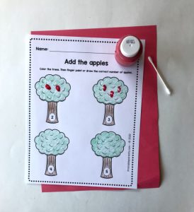 Apple Preschool Worksheets - Cut, Paste, and Trace - Printable Parents