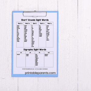 Sight Words Sorted by Sounds - Printable Parents