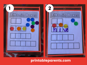 Printable Elkonin Boxes - Printable Parents