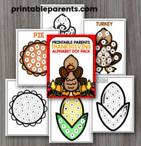Thanksgiving Dot Marker Pages - Printable Parents