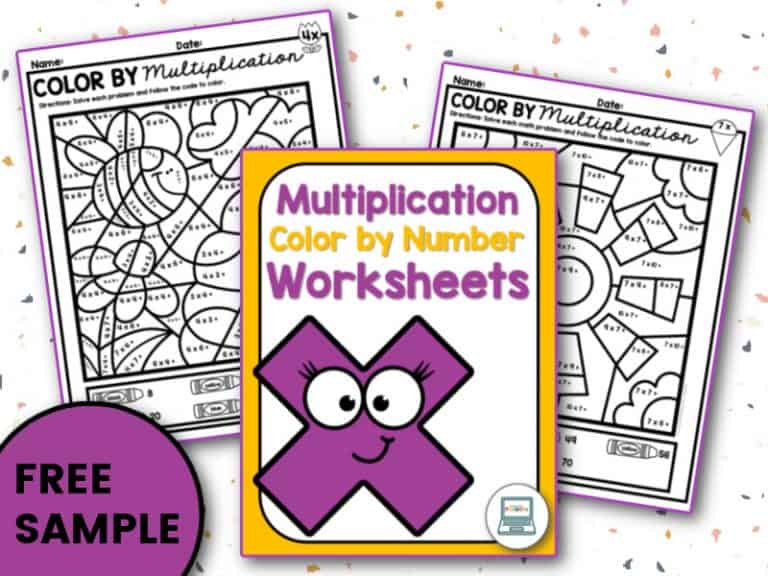 Multiplication Color By Number - Printable Parents