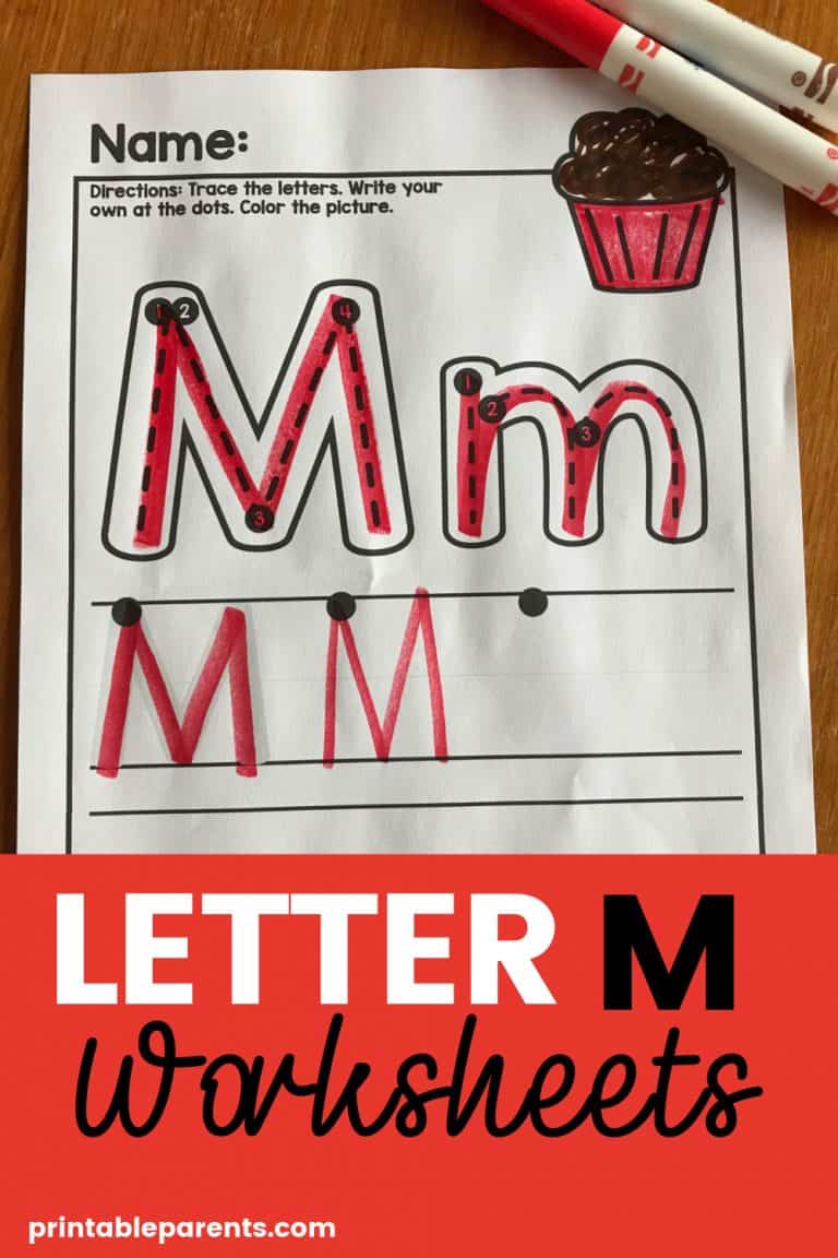 Letter M Worksheets - Printable Parents