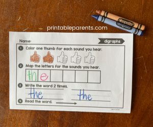 Mapping Sight Words - Printable Parents