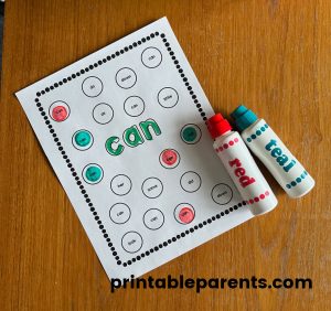Sight Word Can Worksheet - Printable Parents
