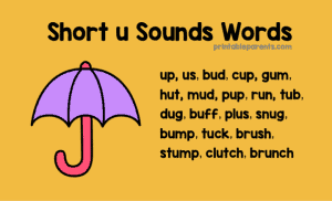 Short Vowel Sounds List - Printable Parents