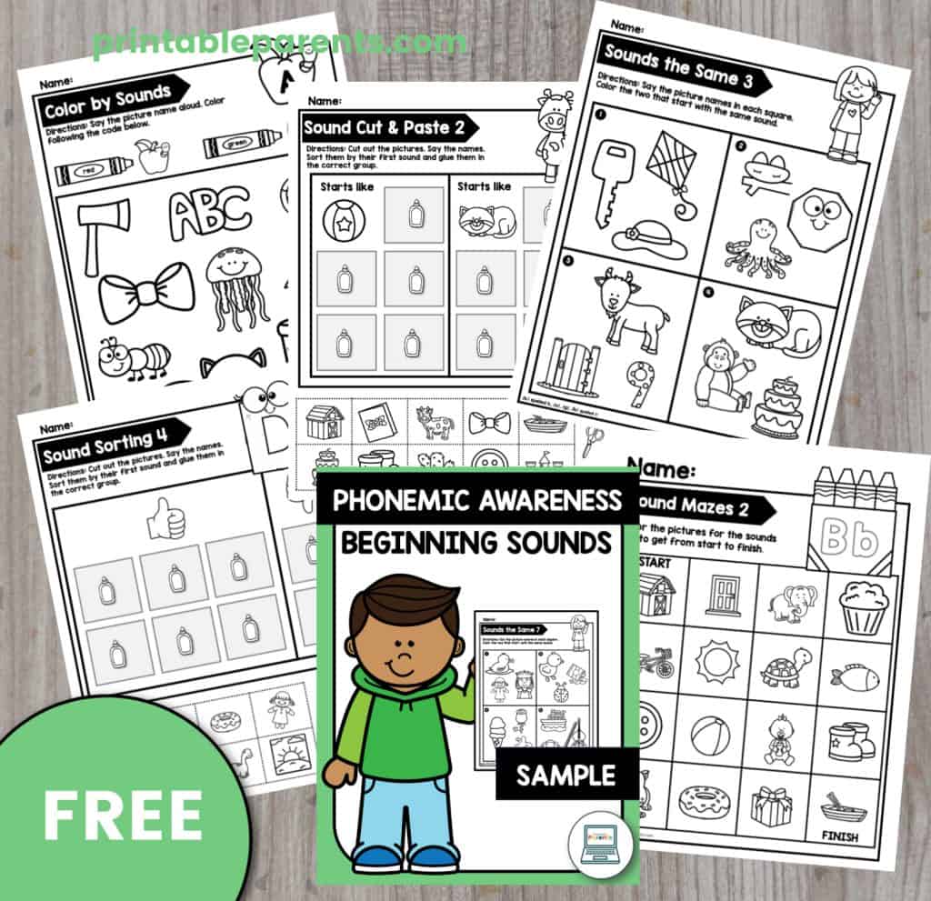 Beginning Sounds Worksheets - Printable Parents