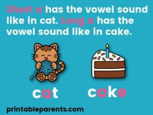 Short a sound words - Printable Parents